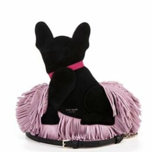 kate spade | Bags | Kate Spade Francois Frenchie Dog With Pink Heart ...